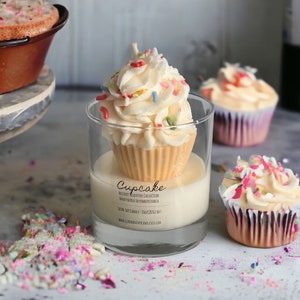 Scented Soy Cupcake Candle Food Lover Dessert Candle Unique Fun Candle ...