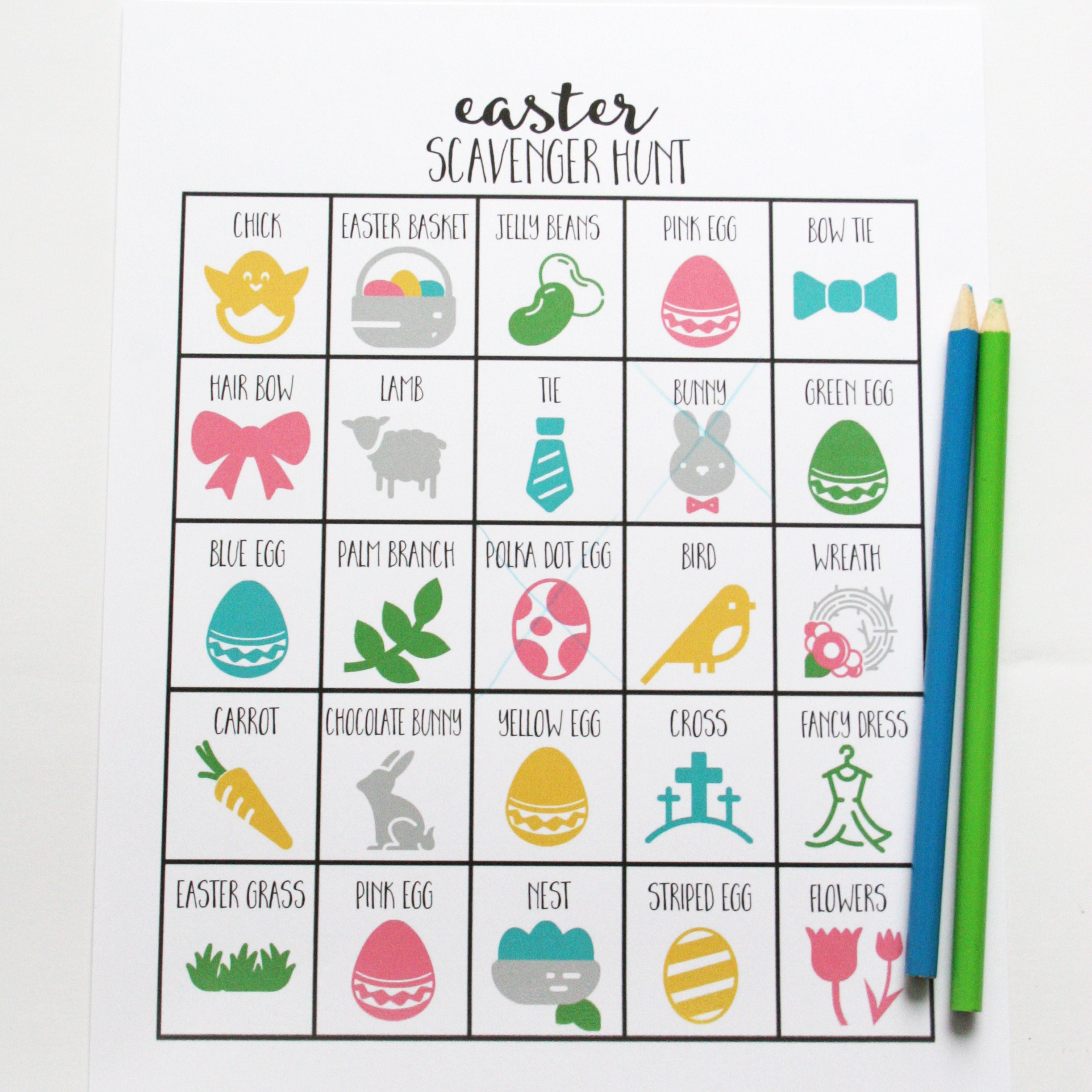 Easter Scavenger Hunt Game Printable Easter Games Easter - Etsy