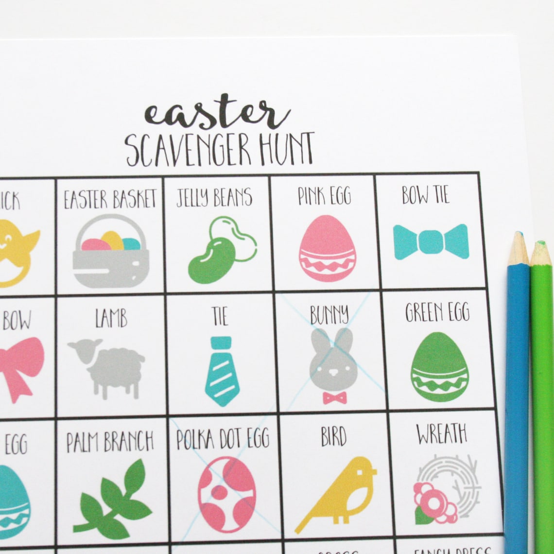 Easter Scavenger Hunt Game Printable Easter Games Easter - Etsy