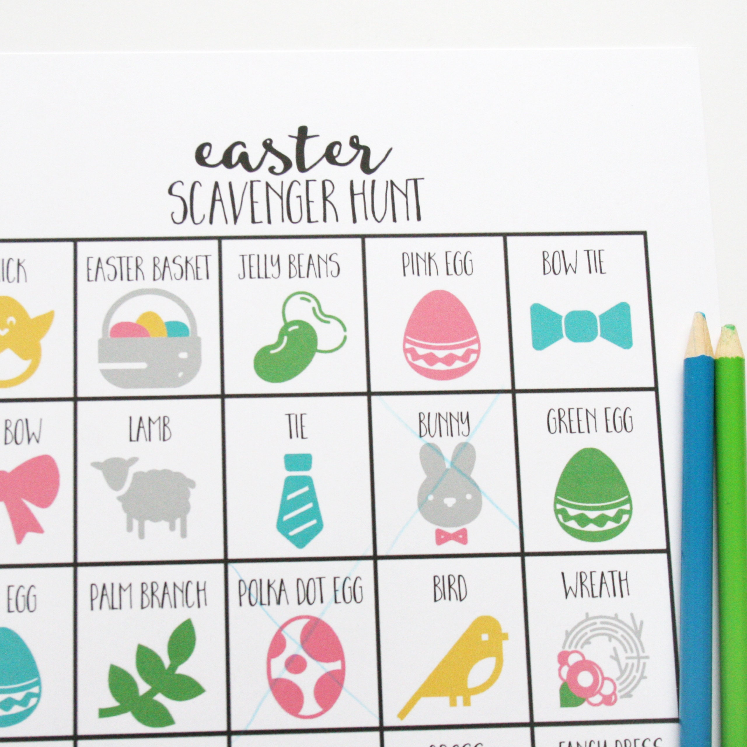 Easter Scavenger Hunt Game Printable Easter Games Easter - Etsy