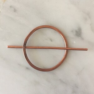 Open Circle Hair Clip Circle Hair Barrette Scarf Clip Slide | Etsy