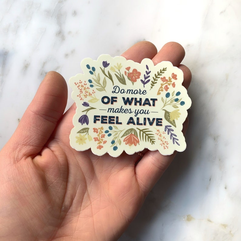 Nature Vinyl Stickers Motivational Sticker Water Bottle - Etsy