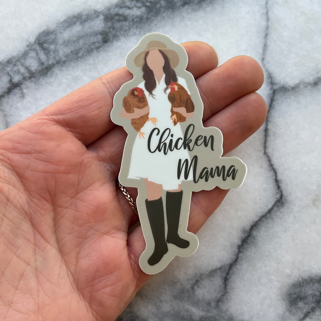 Chicken Mama Sticker, Chicken Mom Sticker, Chicken Lover Gift, Chicken ...