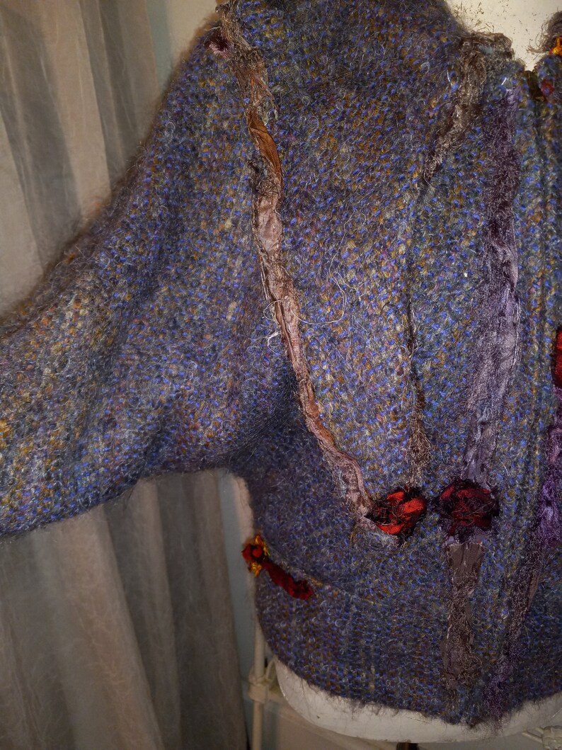 Tattered Rose Redesigned Vintage Bat Wing Cropped Coat Hooded - Etsy