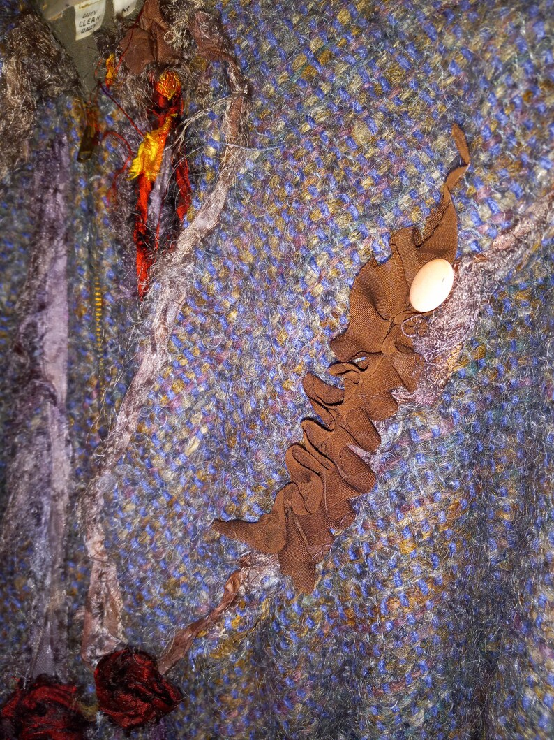 Tattered Rose Redesigned Vintage Bat Wing Cropped Coat Hooded - Etsy