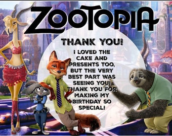 Zootopia Card | Etsy