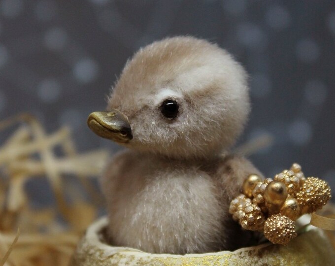 Miniature Plush Duck Realistic Bird Duckling Decoration Artist - Etsy
