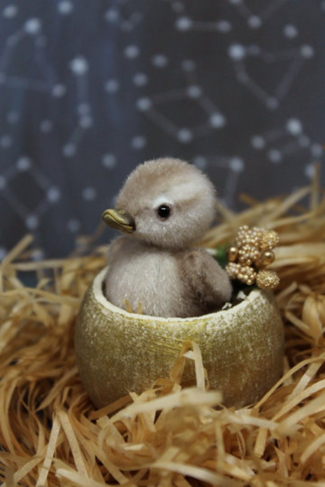 Miniature plush duck Realistic bird Duckling Decoration Artist | Etsy