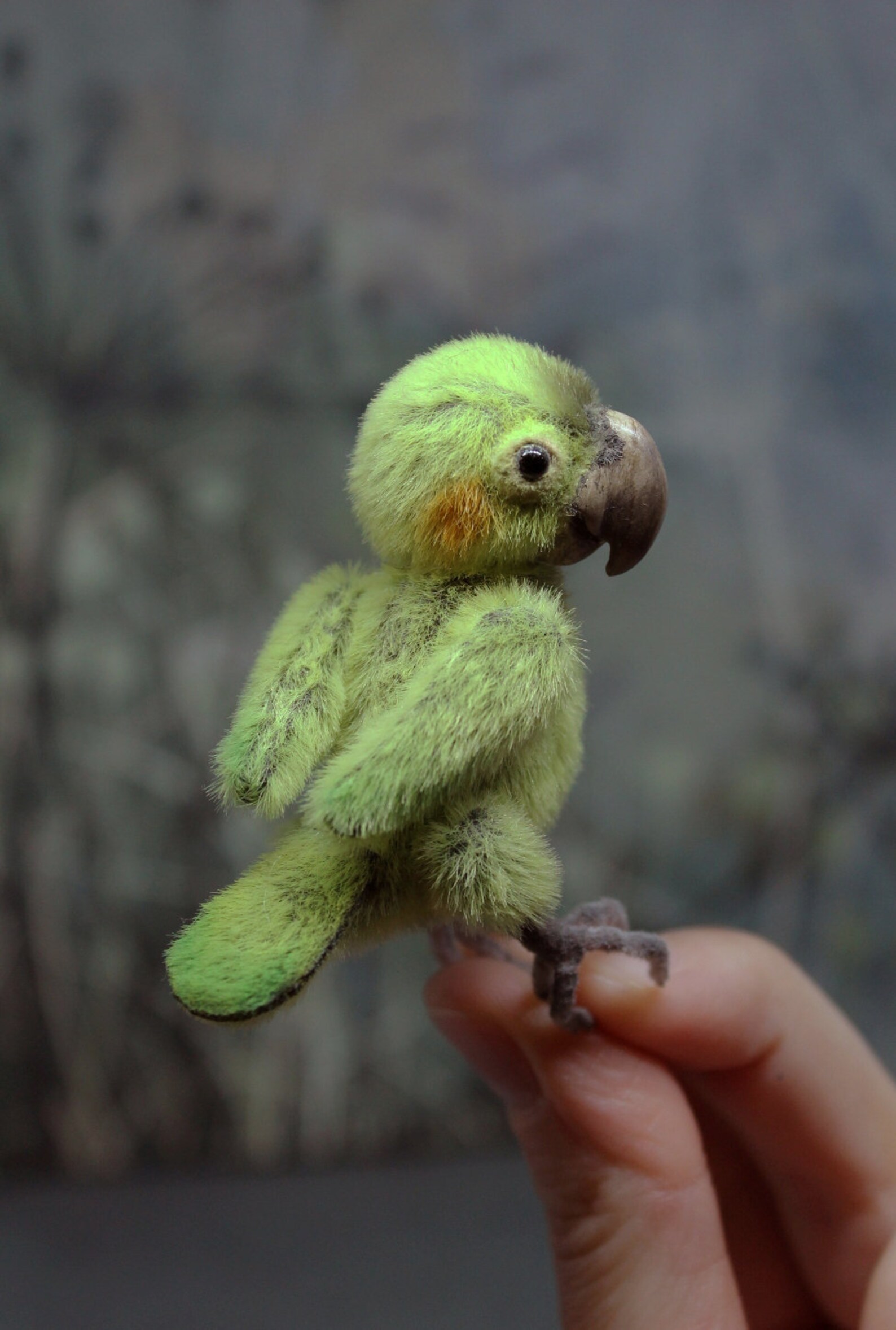 Macaw Miniature Doll Parrot Figurine Soft Toy Ooak Doll | Etsy