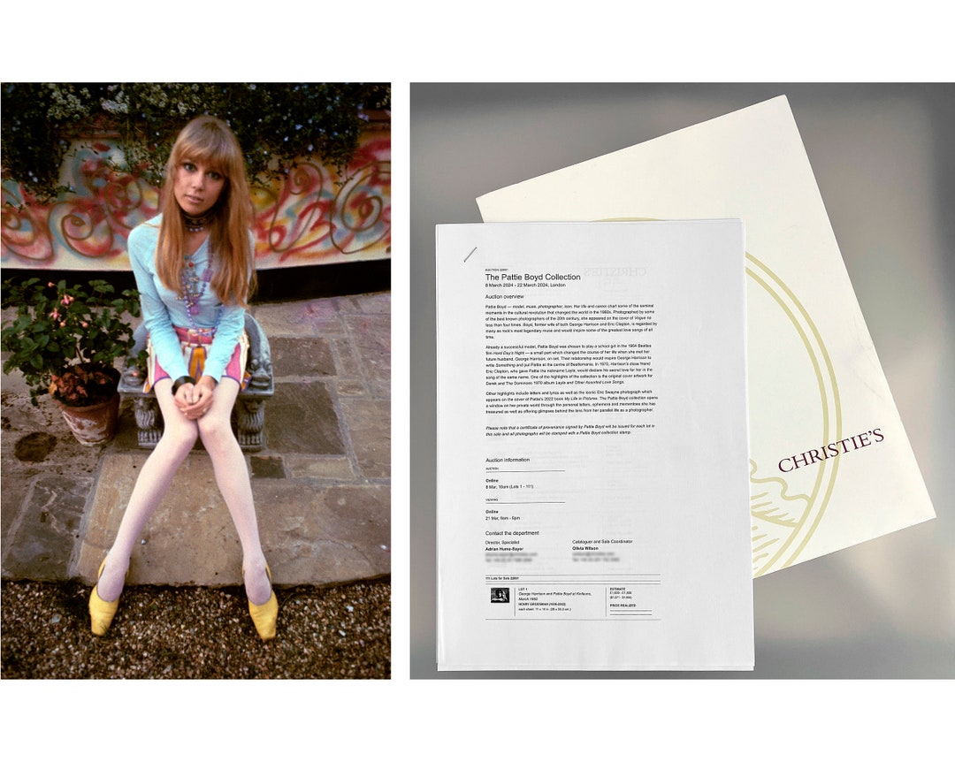 CHRISTIE'S 'the PATTIE BOYD Collection' Auction File Pre-bid Overview ...