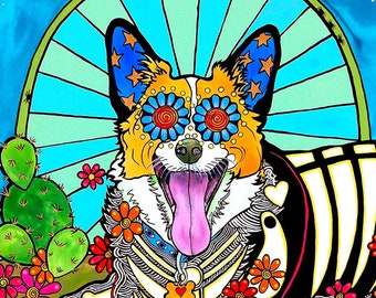 Sugar Skull Corgi - Etsy