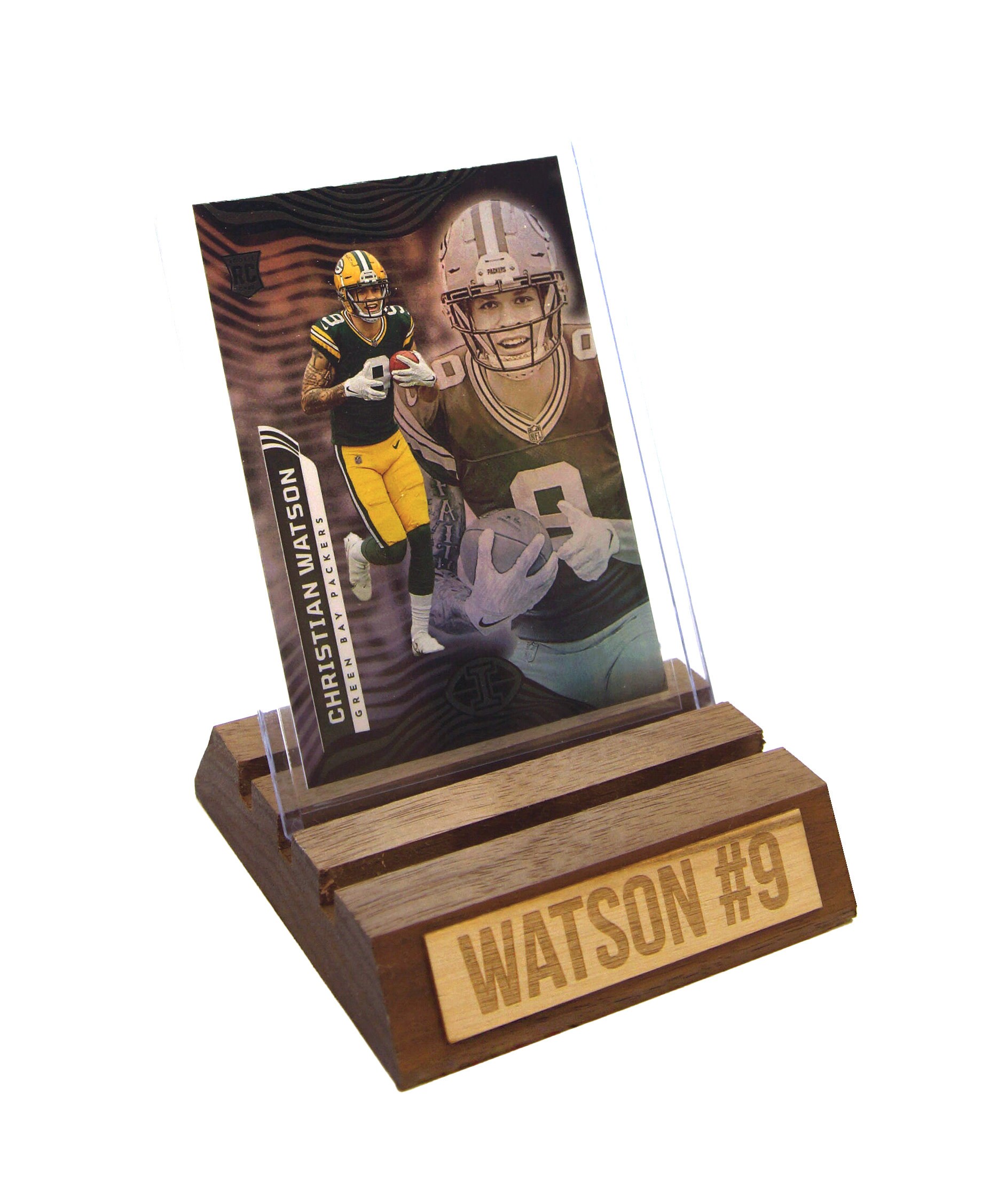 CUSTOM Trading Card Stand Sports Card Display Wooden Card Holder for ...