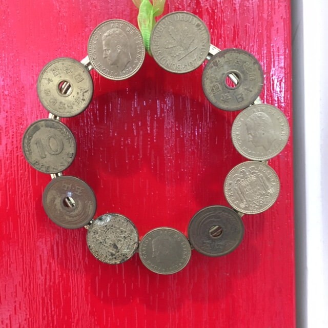 Coin Wreath - Etsy