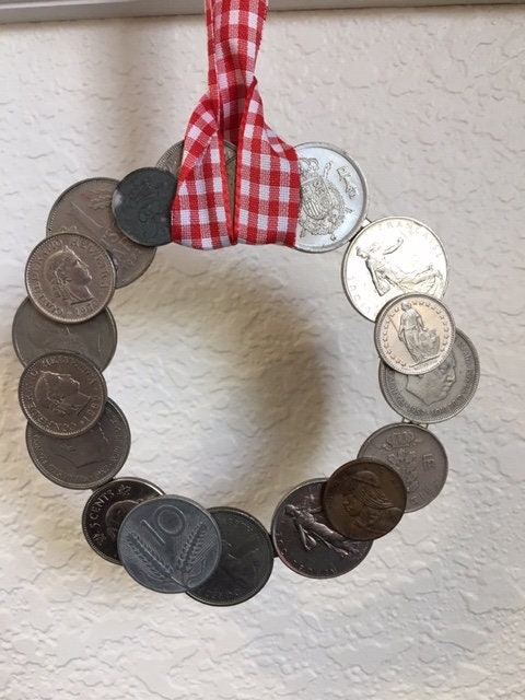 Coin Wreath - Etsy