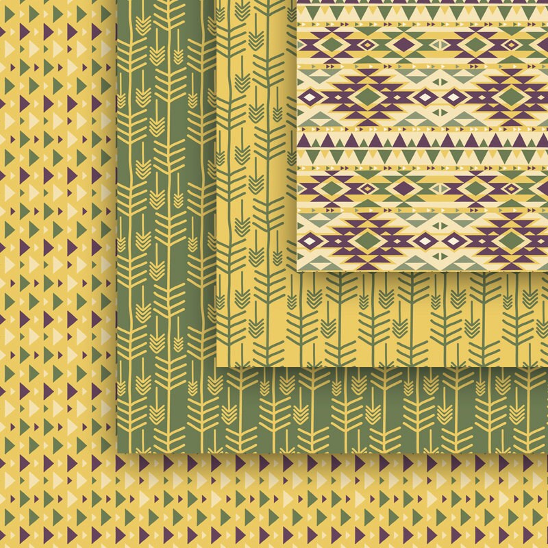 INSTANT DOWNLOAD 14 Tribal Aztec Digital Papers Pack. paper Crafts,card ...