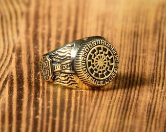 Black sun ring | Etsy