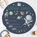 OUTER SPACE BOY Birth Stats Sign, Personalized Baby Birth Stats Sign ...