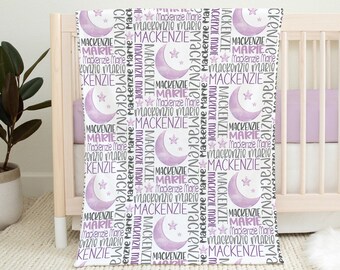 Purple Moon Stars Baby Shower - Etsy