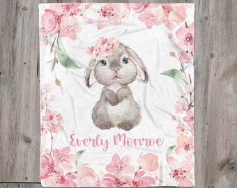 Pink Bunny Blanket - Etsy