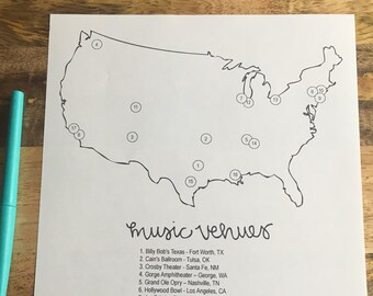 Concert Bucket List - Etsy
