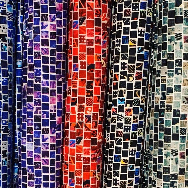 Fabric Mosaic - Etsy