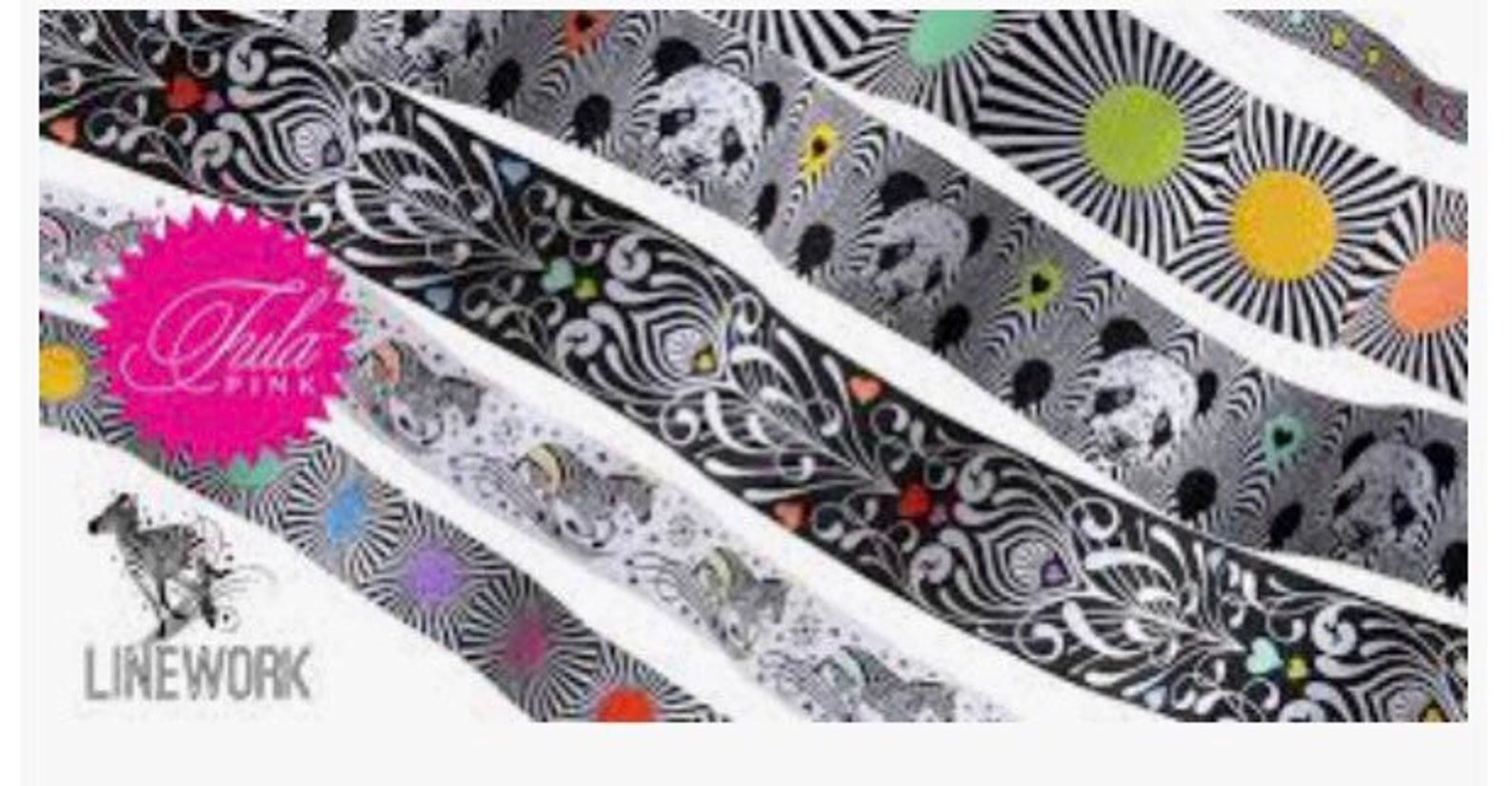 LINEWORK Renaissance Ribbons Collection by Tula Pink | Etsy