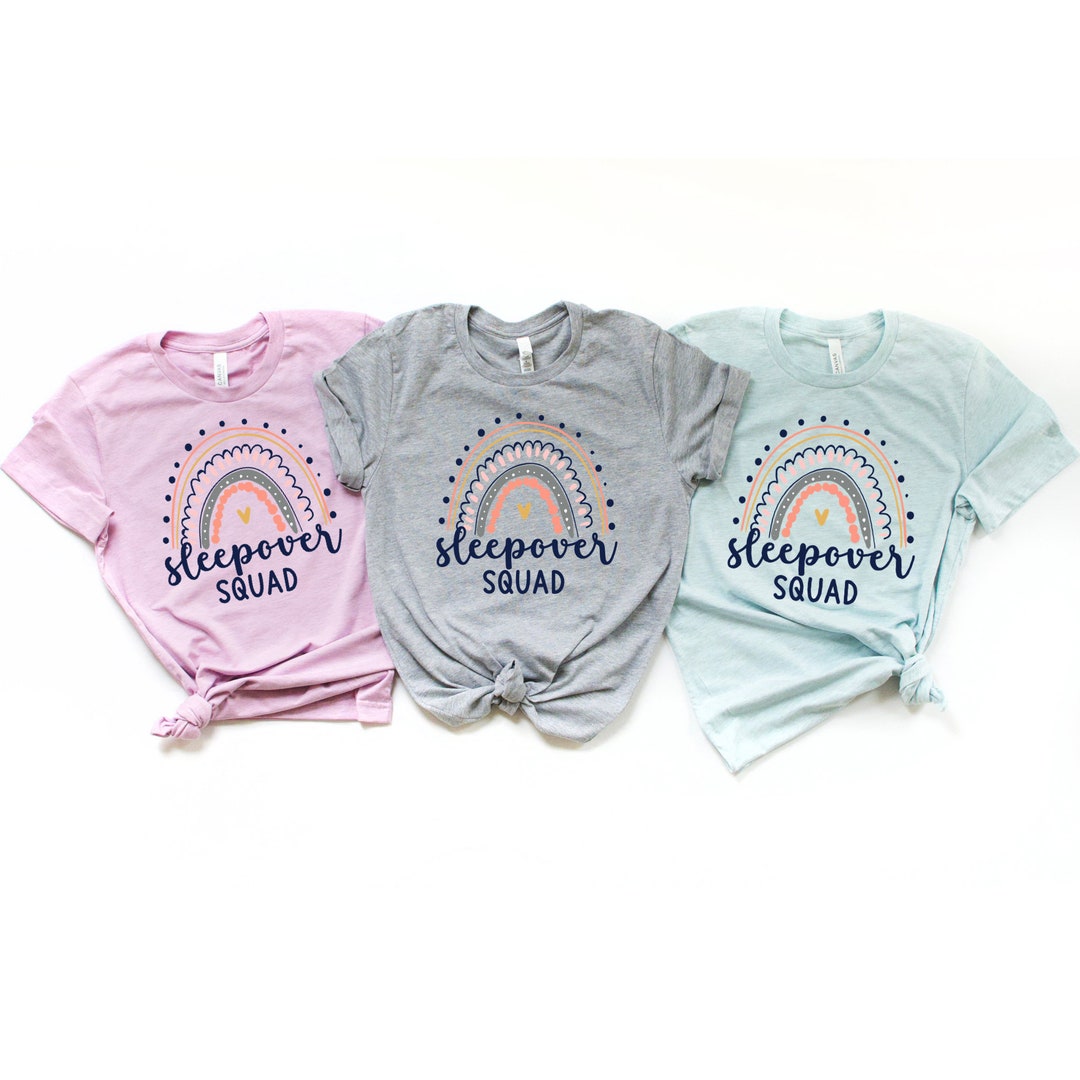 Sleepover Squad Shirts , Girls Birthday Party Shirts , Slumber Party ...