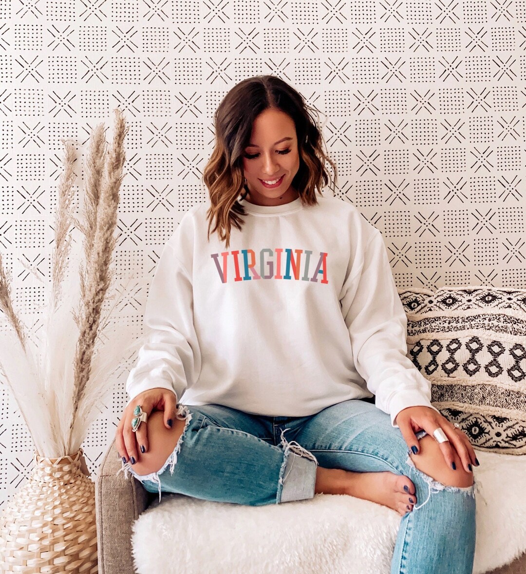 Virginia Sweatshirt, Retro Sweatshirt, Virginia Sweater, State ...