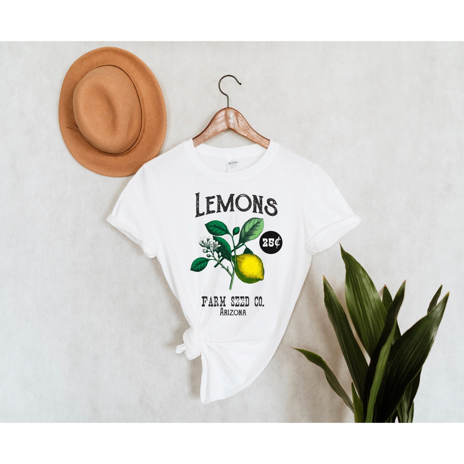 Farm Fresh Lemons Cute Lemon Shirt, Lemon Print, Lemon Tee, Fruit Shirt ...