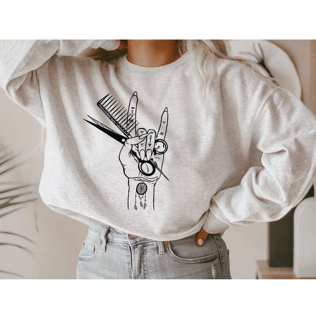Hair Hustler Shirt, Hair Dresser Sweatshirt, Beautician Shirt ...