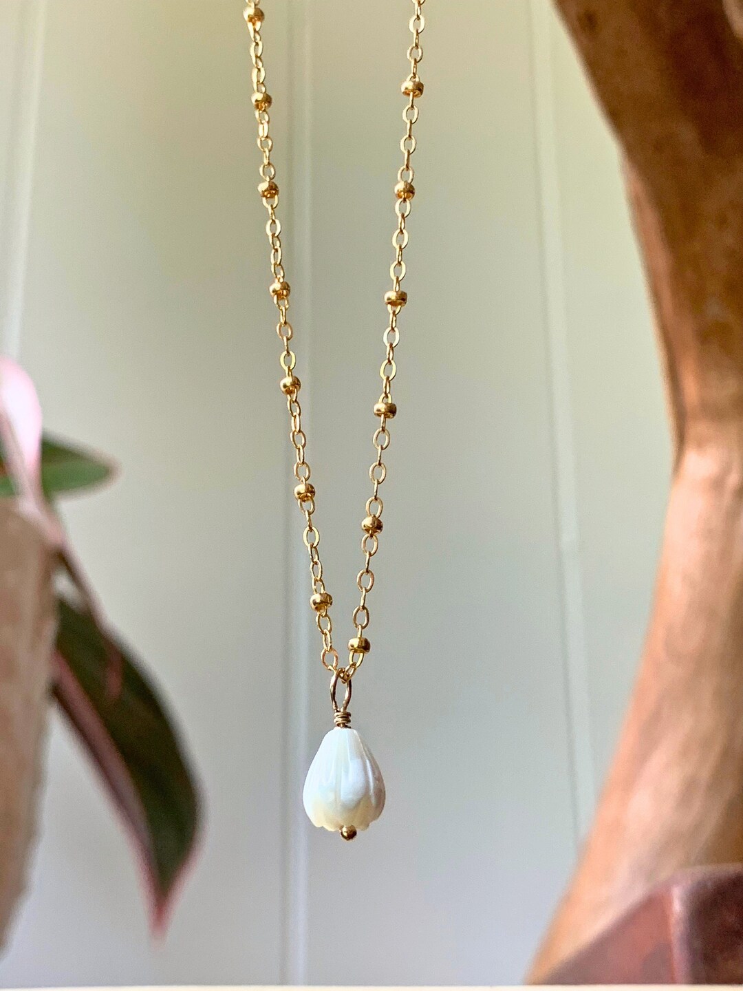 Pikake Necklace, Gold Necklace, Hawaii Shell Jewelry, 14k Gold-filled ...
