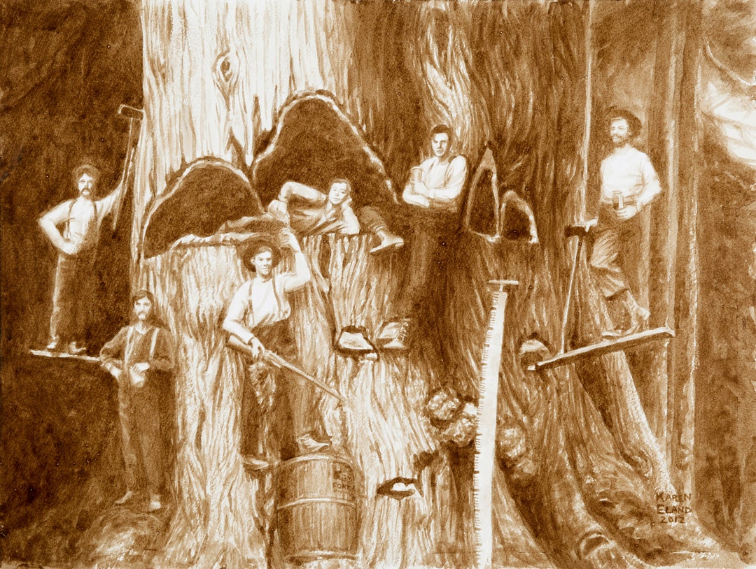 Beer Art, the Lager Loggers, Painted With Beer, Lumberjack, Logger ...