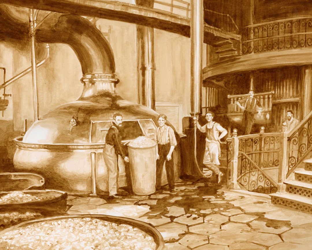 Beer Art, Brewing Back in the Day, Painted With Beer, Vintage Beer, Bar ...