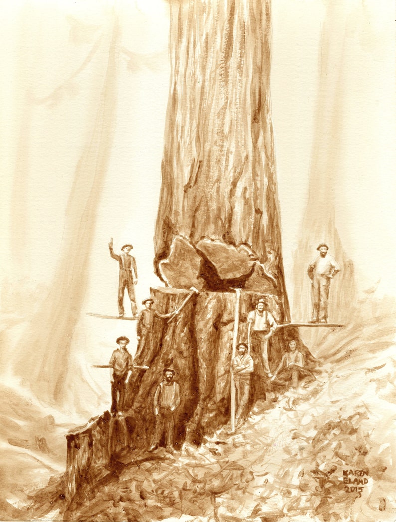 Beer Art, Loggers Cheers to Quitting Time, Painted With Beer ...