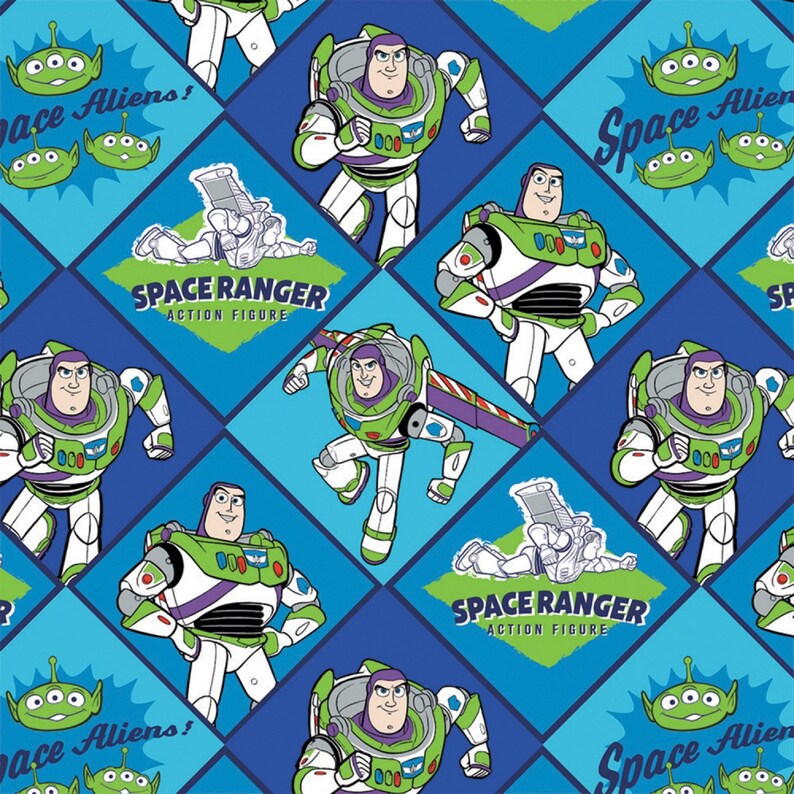 Disney Toy Story BUZZ LIGHTYEAR Fat Quarter FLANNEL 100% - Etsy
