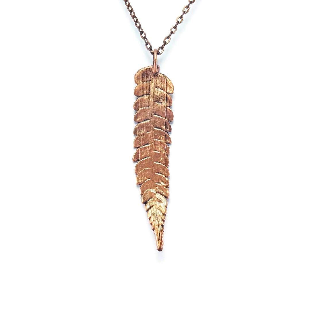 Fern Necklace | Fern Pendant | Fern Jewelry | Natural Necklace | Boho ...