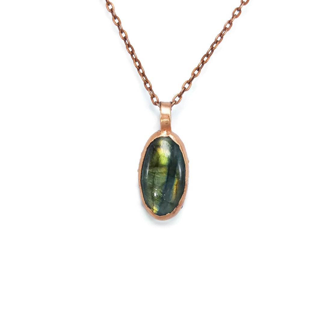 Collier Labradorite brute Labradorite pendentif Labradorite bijoux ...