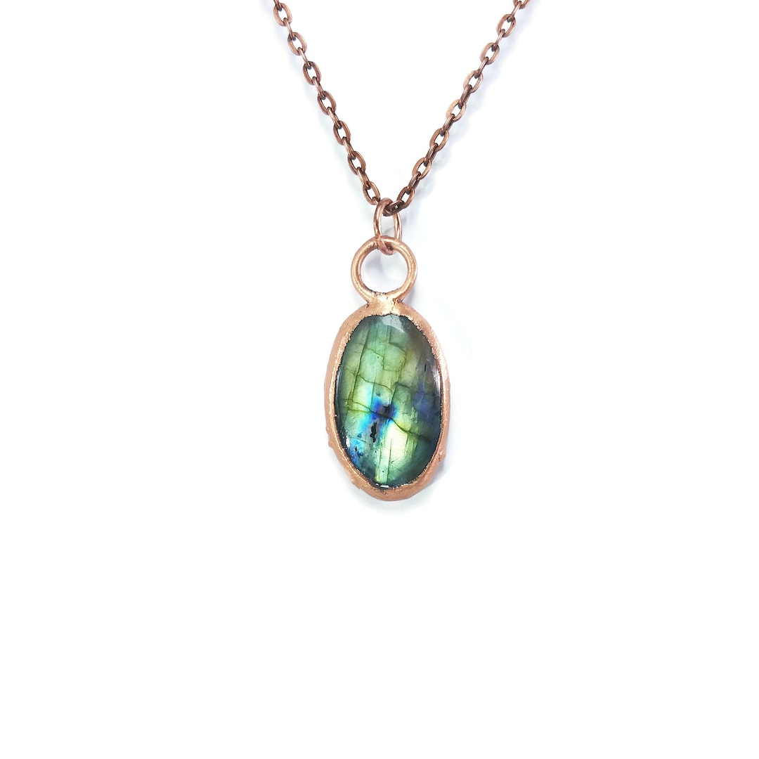 Collier Labradorite brute Labradorite pendentif Labradorite bijoux ...