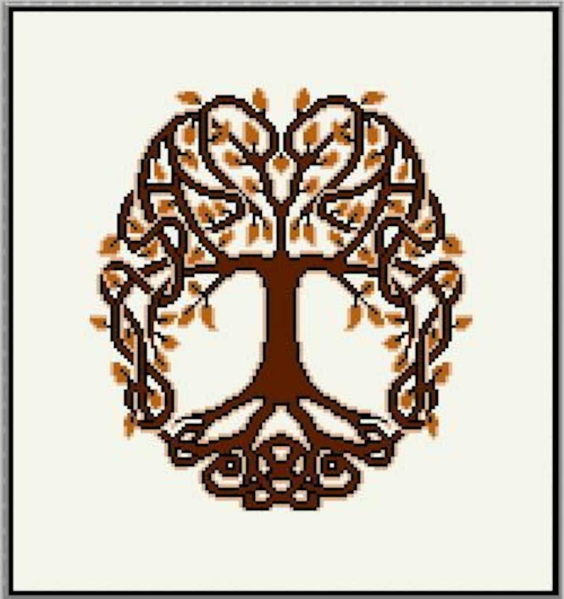 NEW22% OFF Green Celtic Tree of Life Cross Stitch Pattern/chart Instant ...