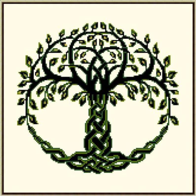 Celtic Tree of Life Cross Stitch Pattern/chart - Instant Digital ...