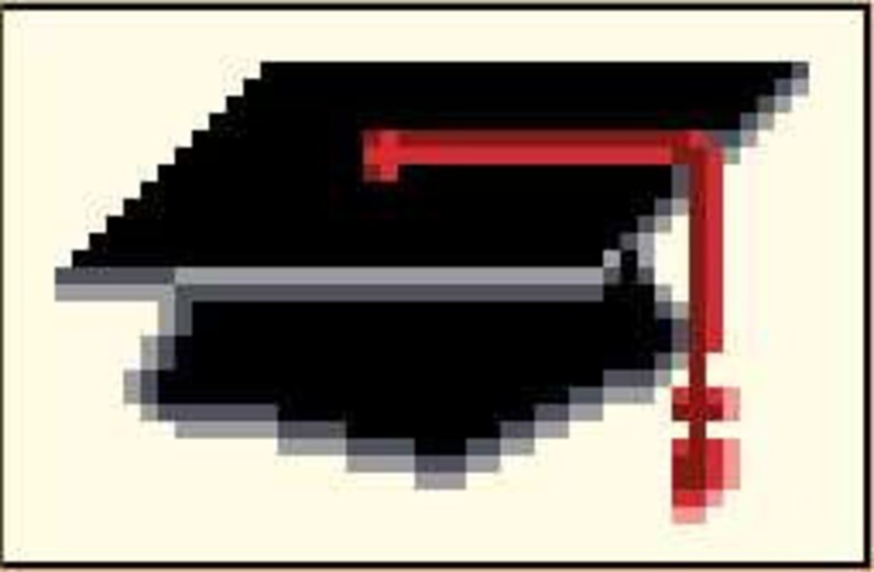 4 Graduation Cap Designs Suitable for Cards - Pdf Cross Stitch Patterns ...