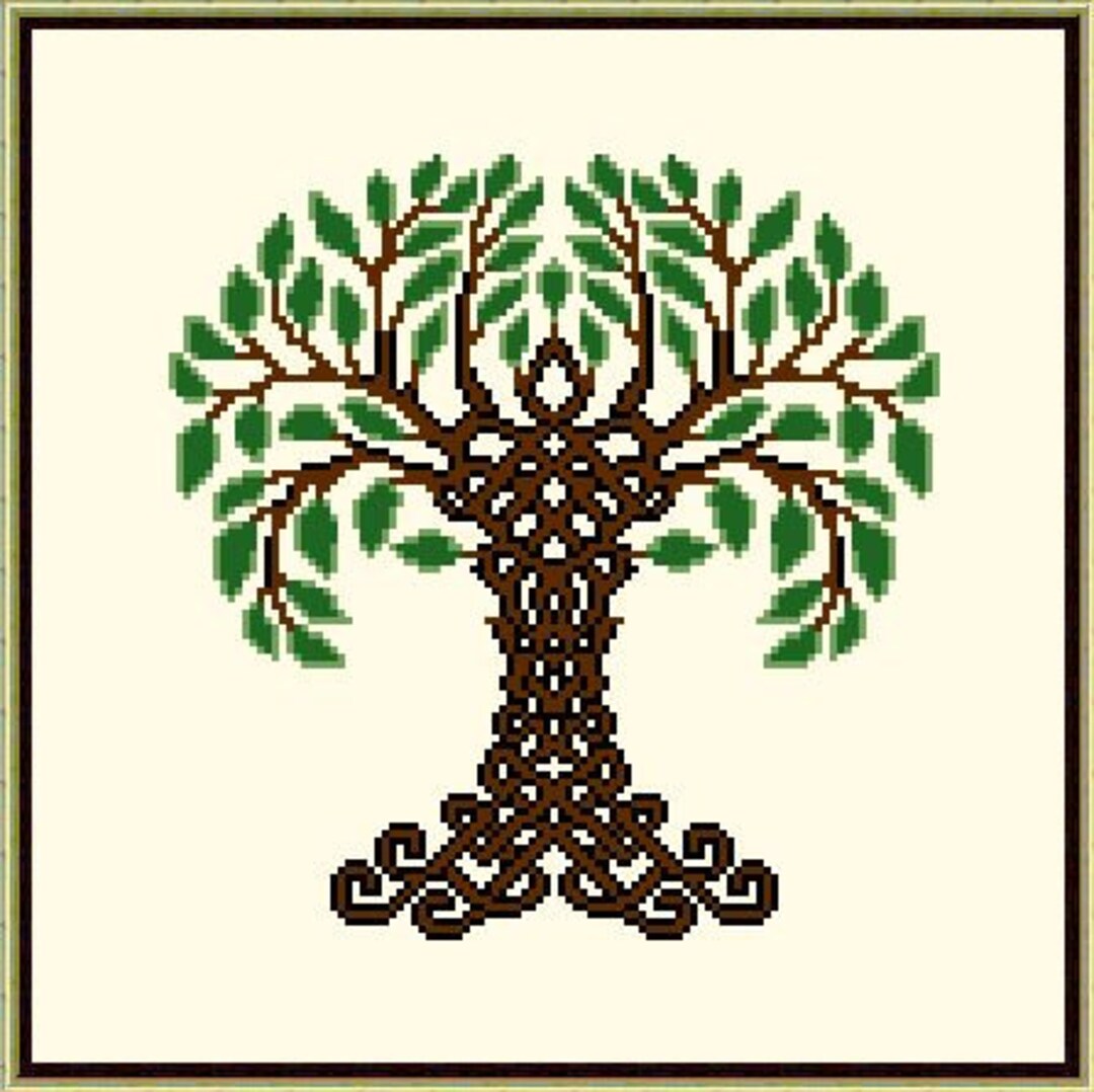 NEW! Evergreen Tree of Life Cross Stitch Pattern/chart - Instant ...