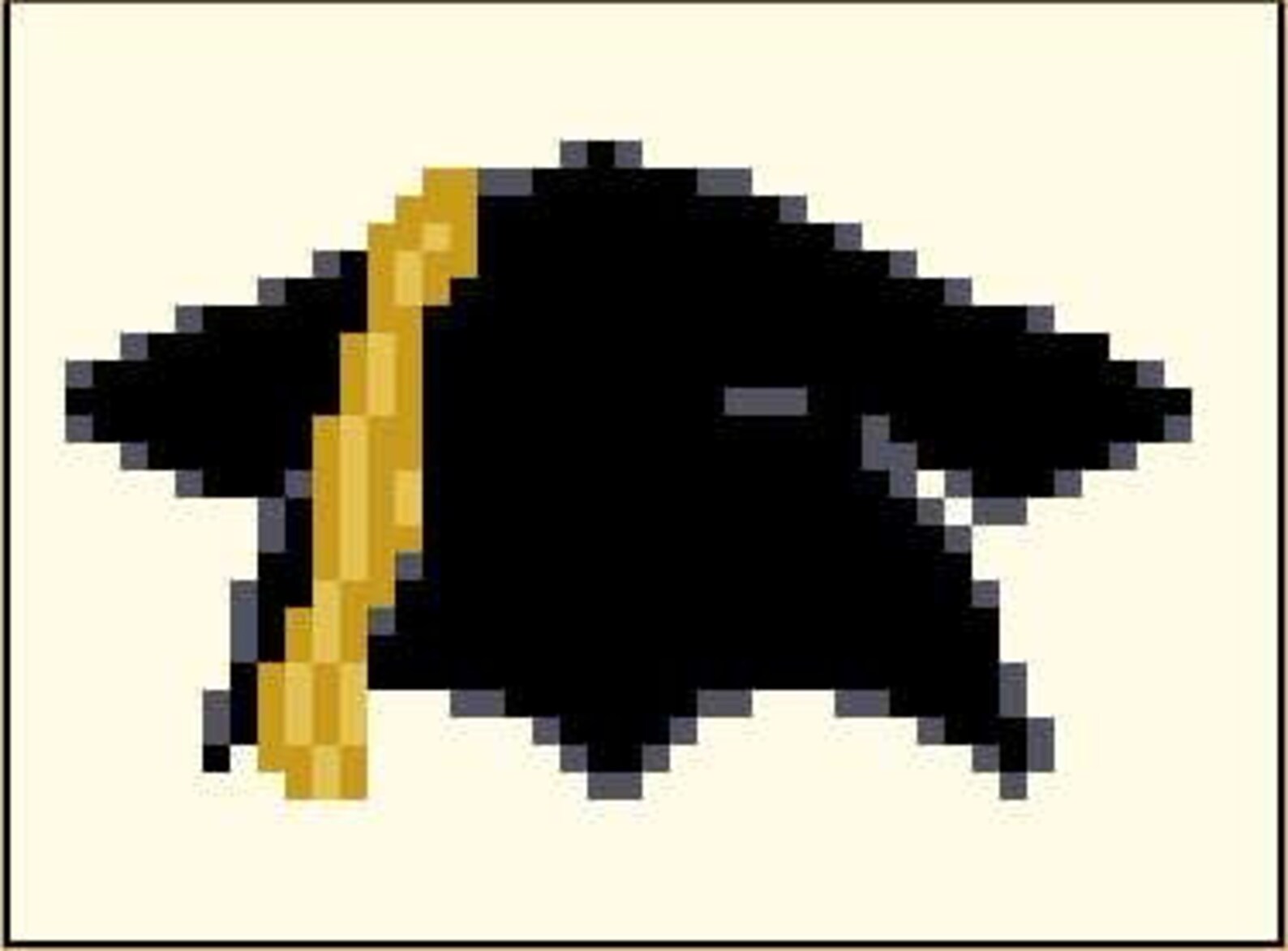 4 Graduation Cap Designs Suitable for Cards - Pdf Cross Stitch Patterns ...