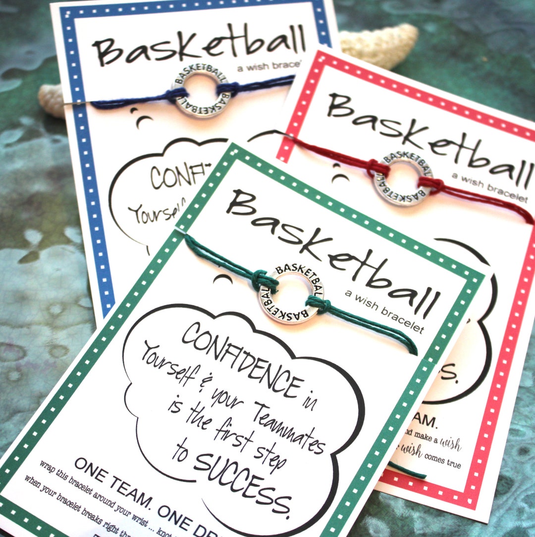 12 Basketball Wish Bracelets ... First Step to Success ... Pick Your ...