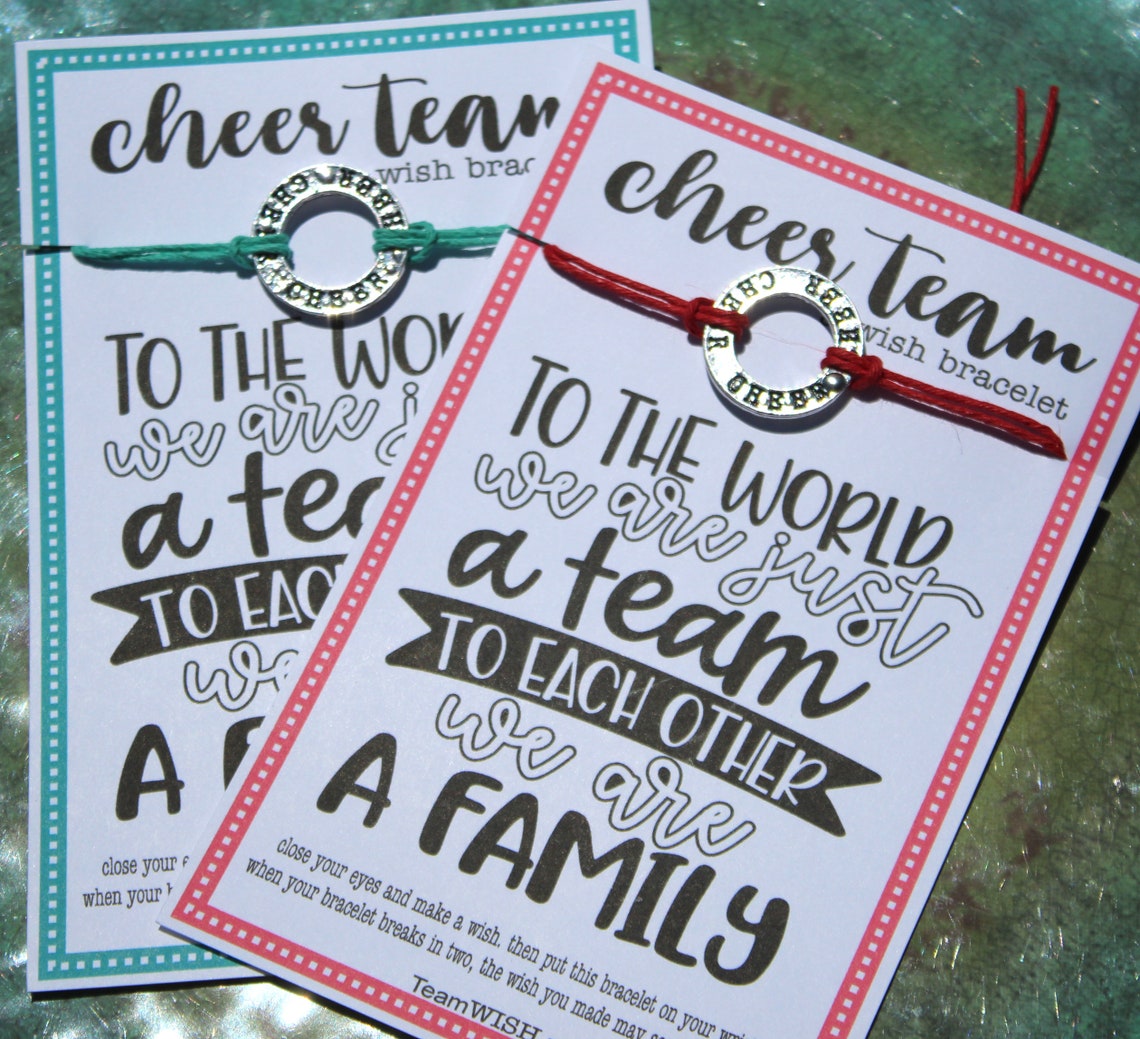 14 Cheer Team Wish Bracelets ... Together We Are Family ...pick Your ...