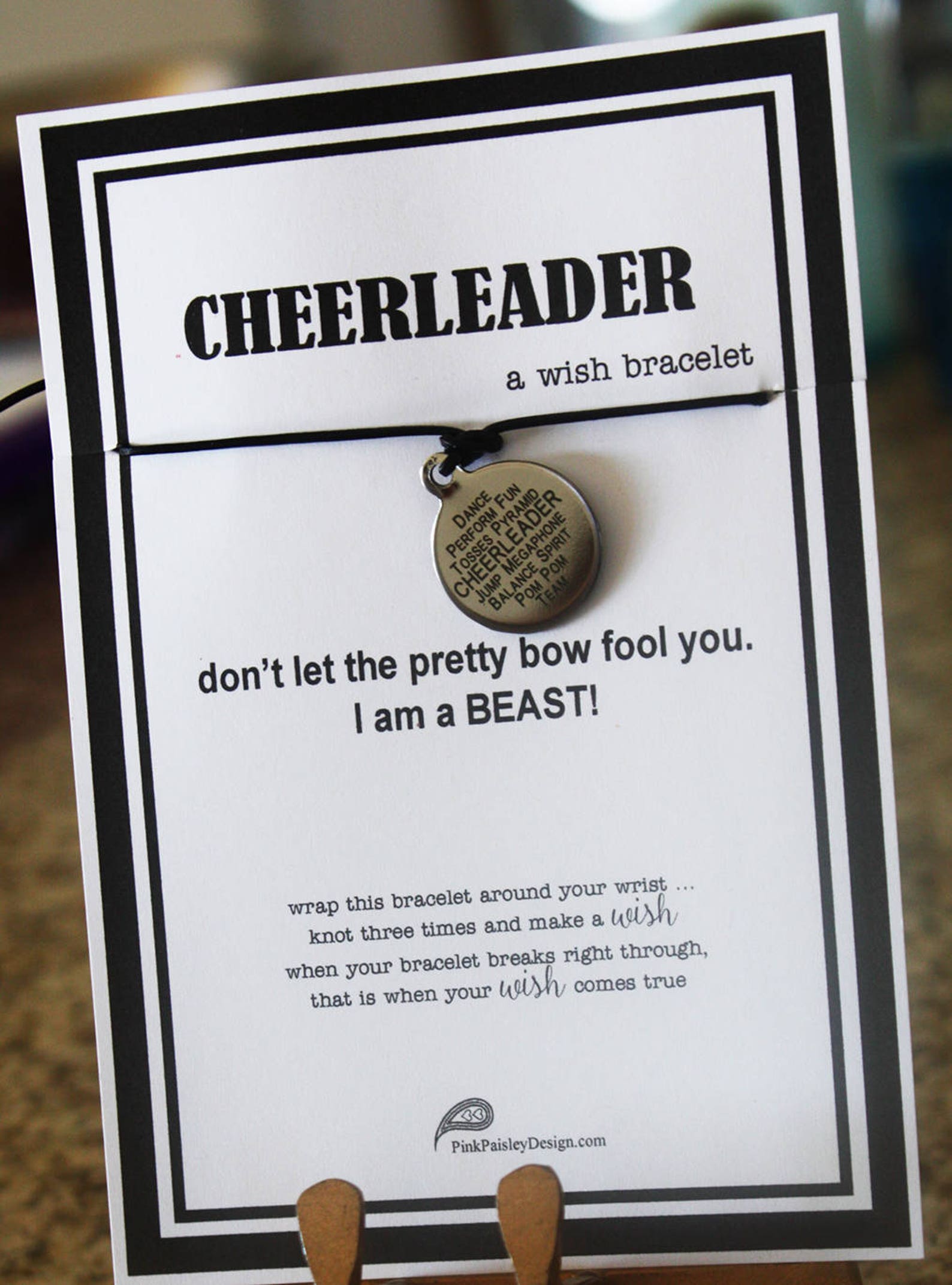 10 CHEERLEADER A Premium Leather Wish Bracelets Laser - Etsy