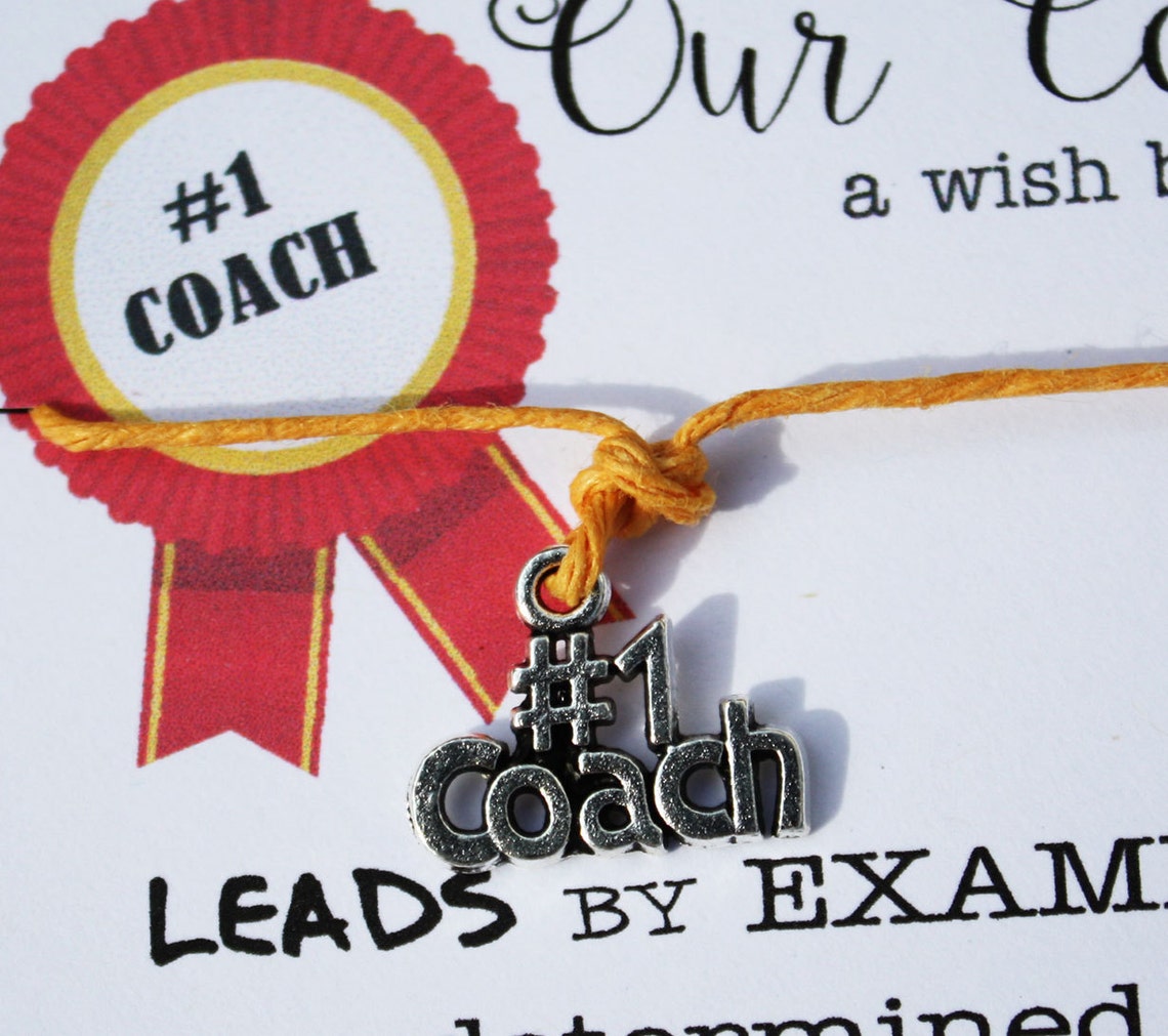 Number One Coach Wish Bracelet Great for Team Gifts ... - Etsy