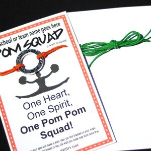 Limited Inventory - 12 Pom Squad Wish Bracelets ... Pick Your Color ...