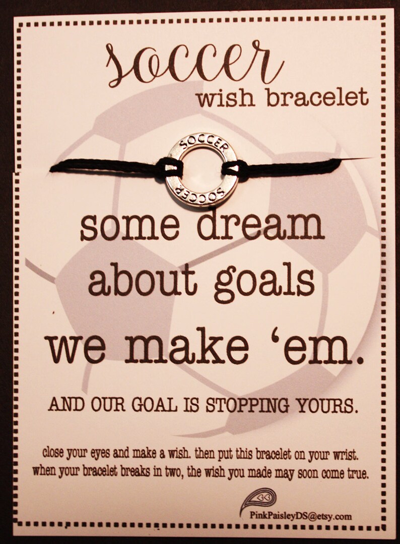 24 Soccer Affirmation Charm Wish Bracelets ... Pick Your Color ... Some ...