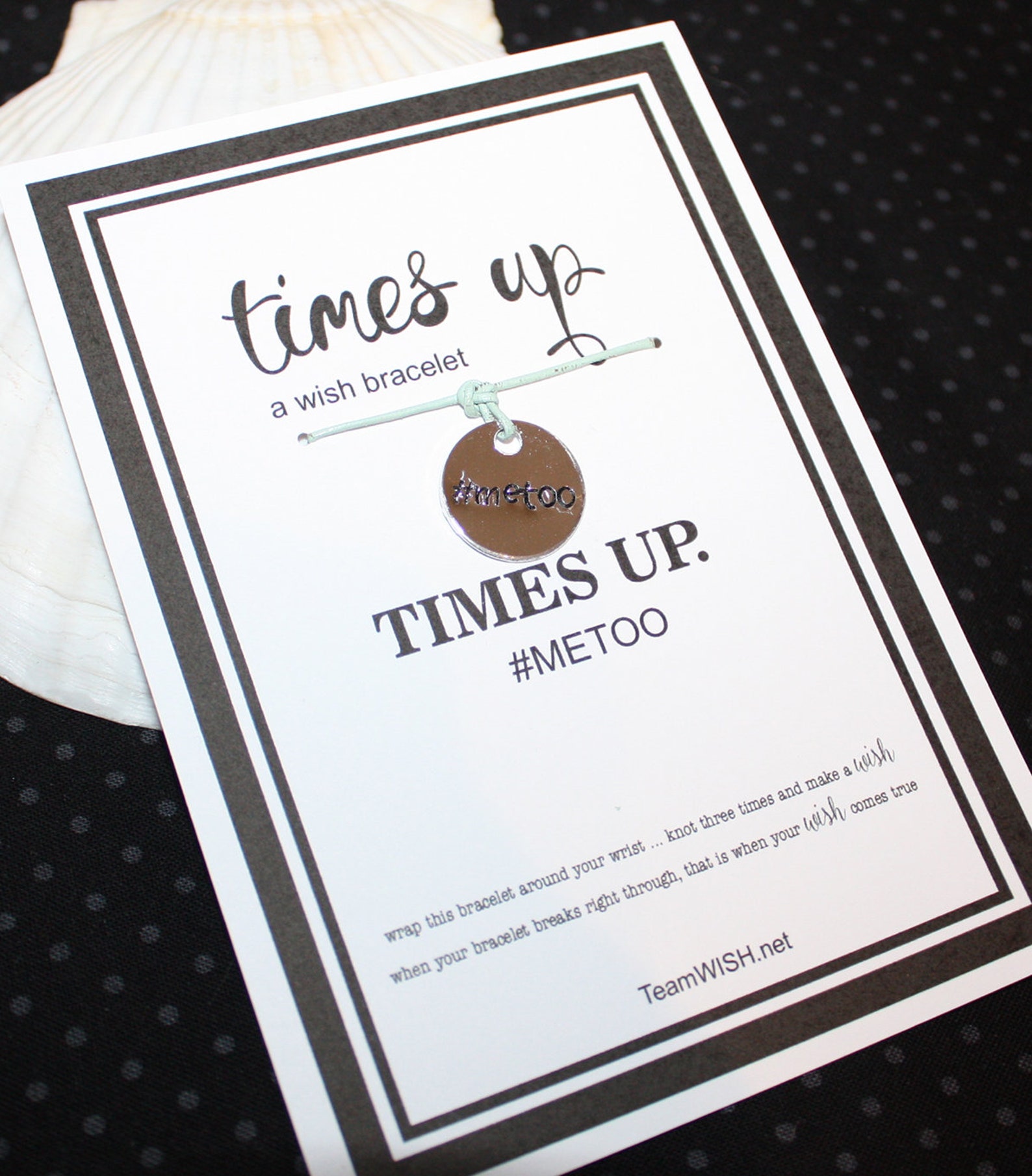 Times up Me Too Wish Bracelet Premium Leather and Hand | Etsy